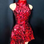 Women Mirror Nightclub Evening Dress -💡 Reflective, Glowing in the Dark ...